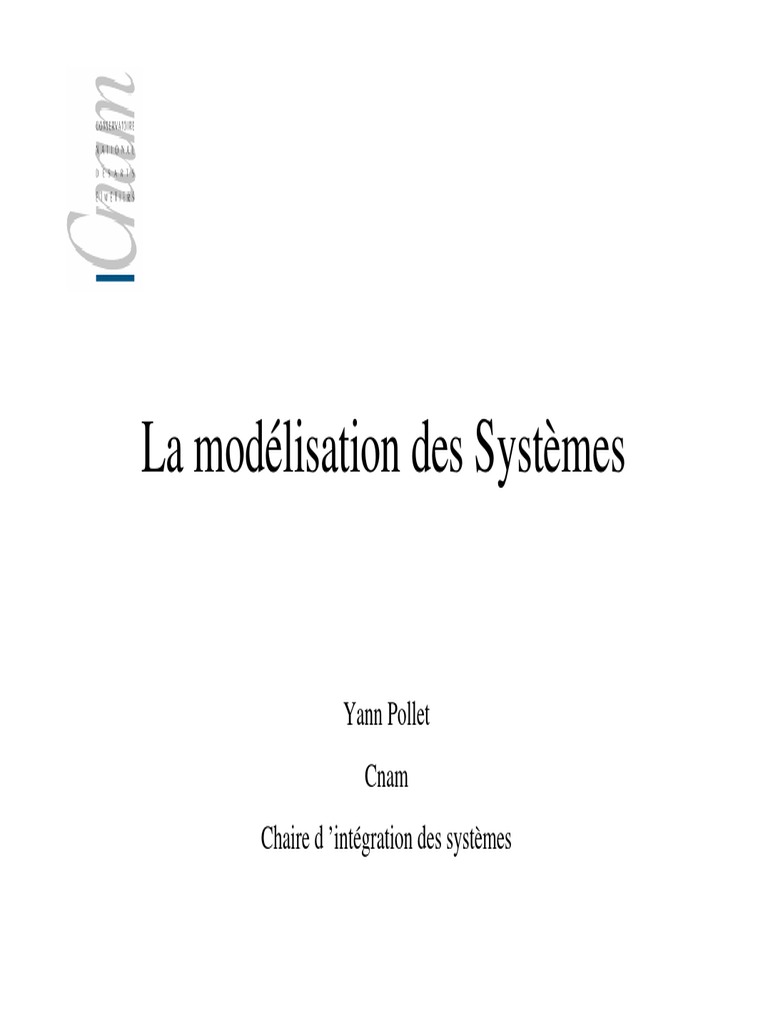Modélisation des Systèmes : Approches et Méthodes | PDF | Architecture ...
