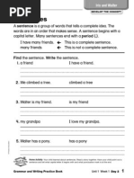 Grade 3 Declarative Sentences Og1 | PDF