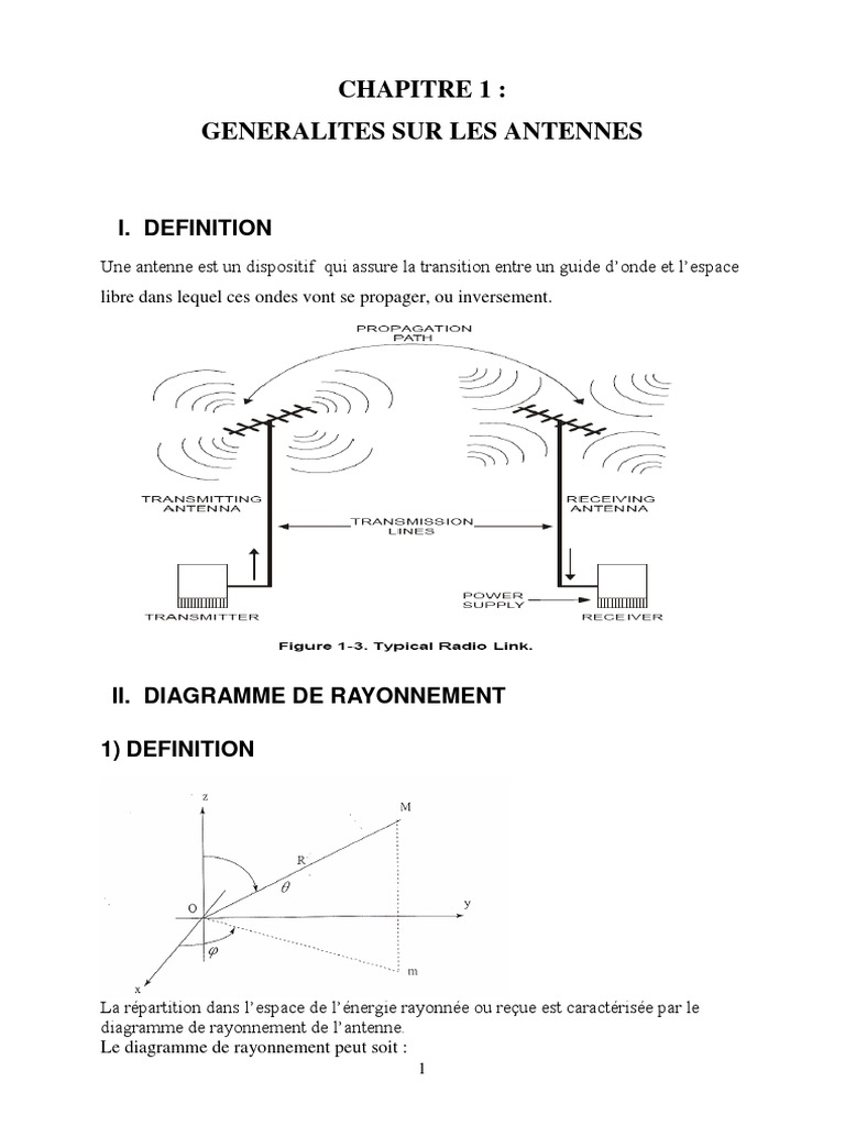 Généralités sur les Antennes | PDF | Antenne (Radio) | Polarisation ...
