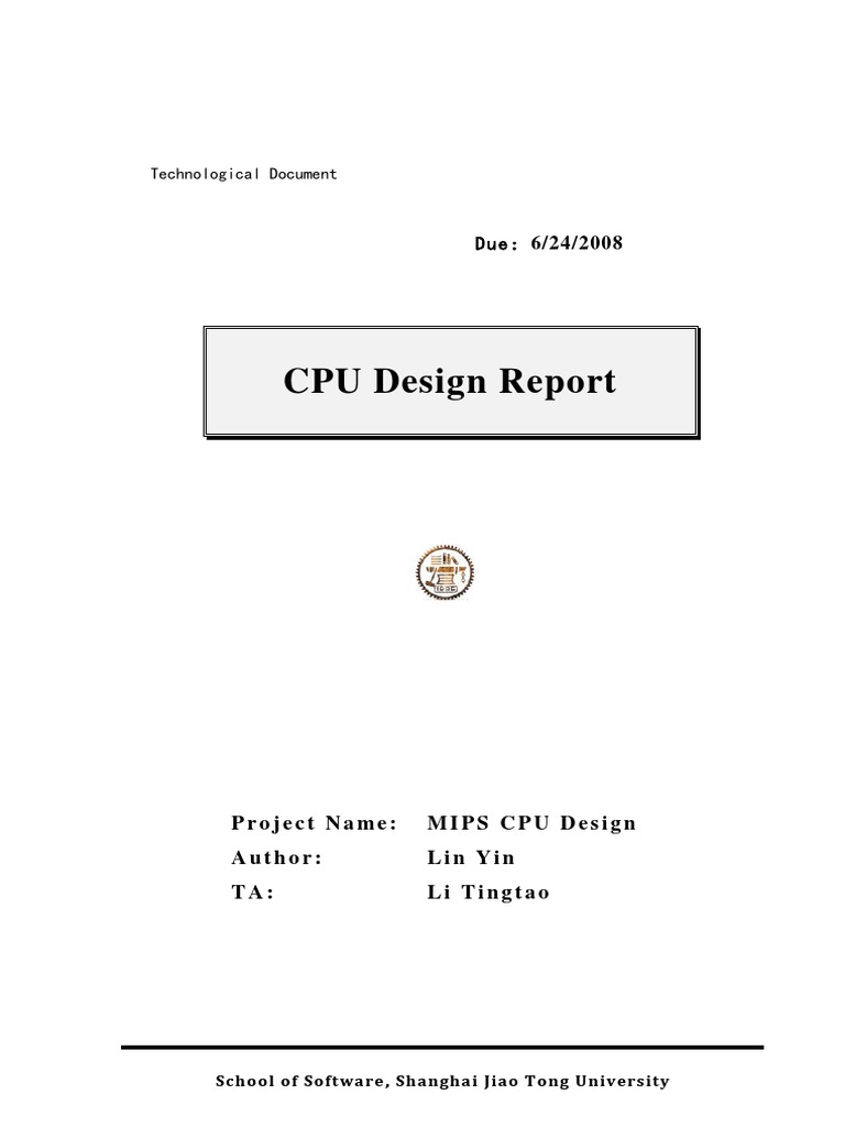 MIPS Design | PDF | Cpu Cache | Instruction Set