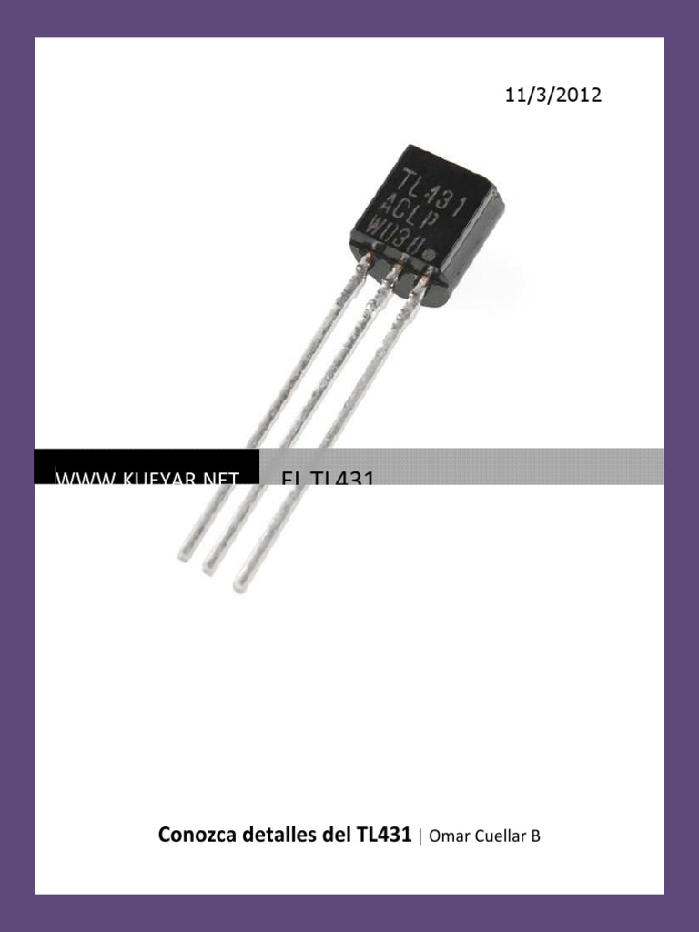 Funcionamiento y prueba del TL431 | PDF | Transistor | Ingeniería ...