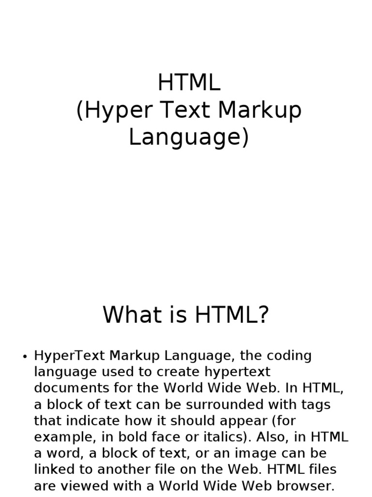 Html Hyper Text Markup Language Html Hyperlink 9775