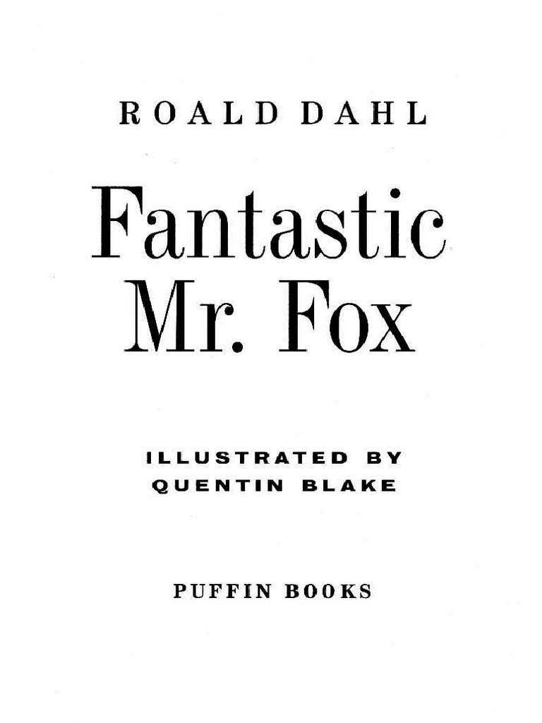 Fantastic MR Fox | PDF