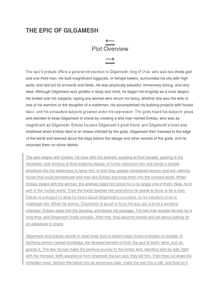 The Epic of Gilgamesh | PDF | Rama | Epic Of Gilgamesh