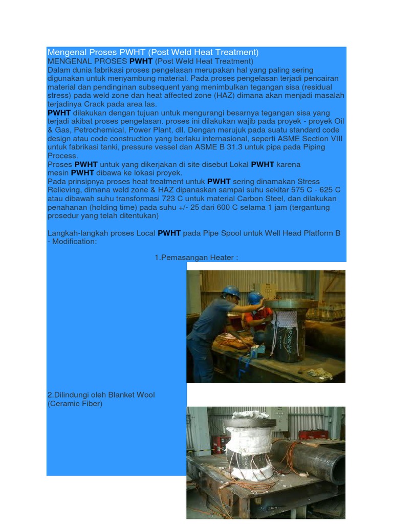 Mengenal Proses PWHT | PDF