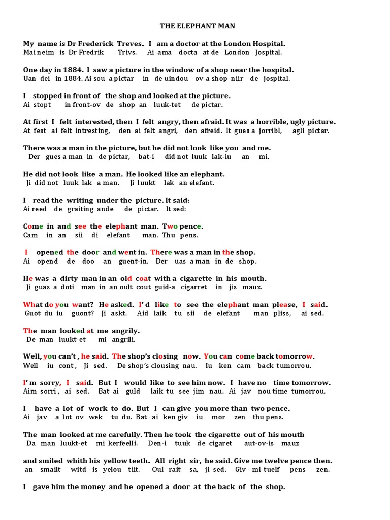 The Elephant Man | PDF
