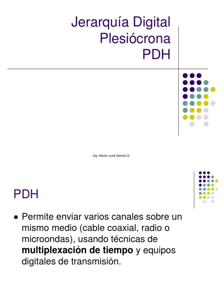 PDH - SDH V1 - 1 | PDF | Ingeniería en telecomunicaciones ...