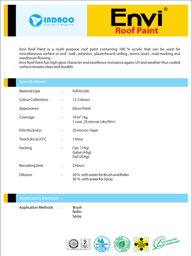 Envi Roof Paint | PDF