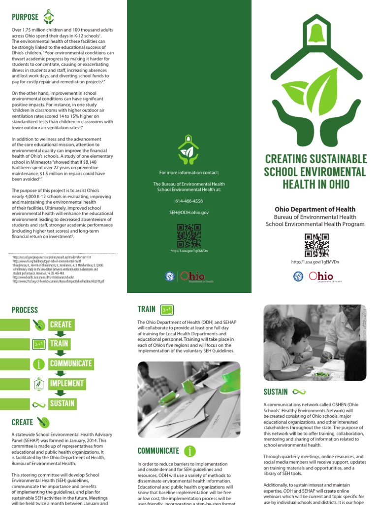 School Environmental Health Brochure | PDF | Business | Further Education