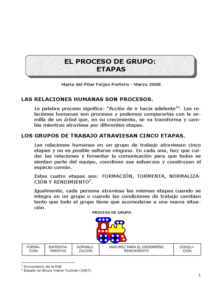 Proceso Grupal PDF | PDF | Grupo de trabajo | Conflicto (proceso)