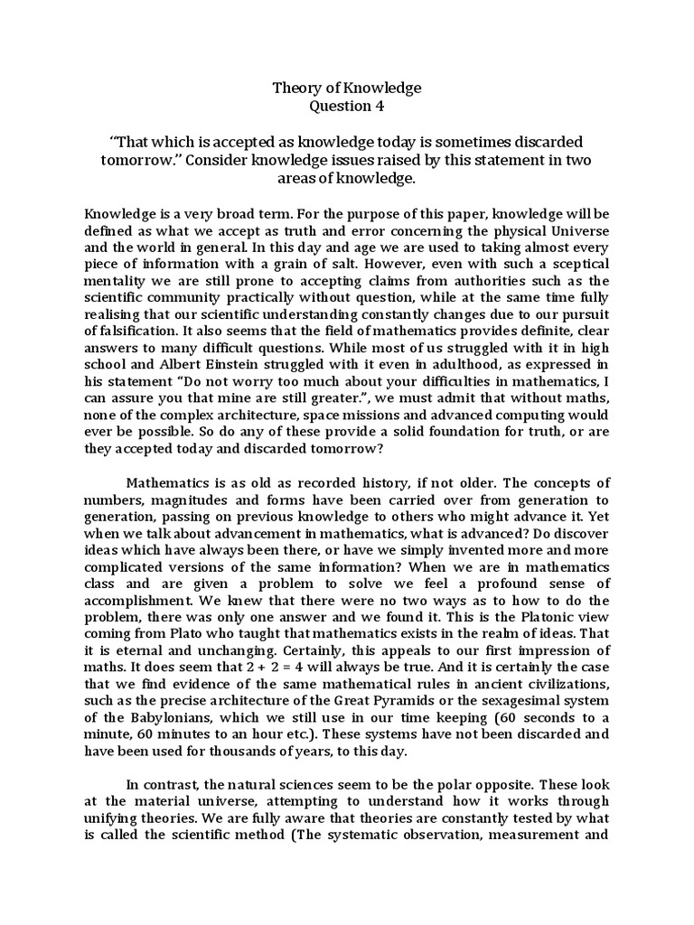 Knowledge Evolution in Math and Science | PDF | Teaching Mathematics ...