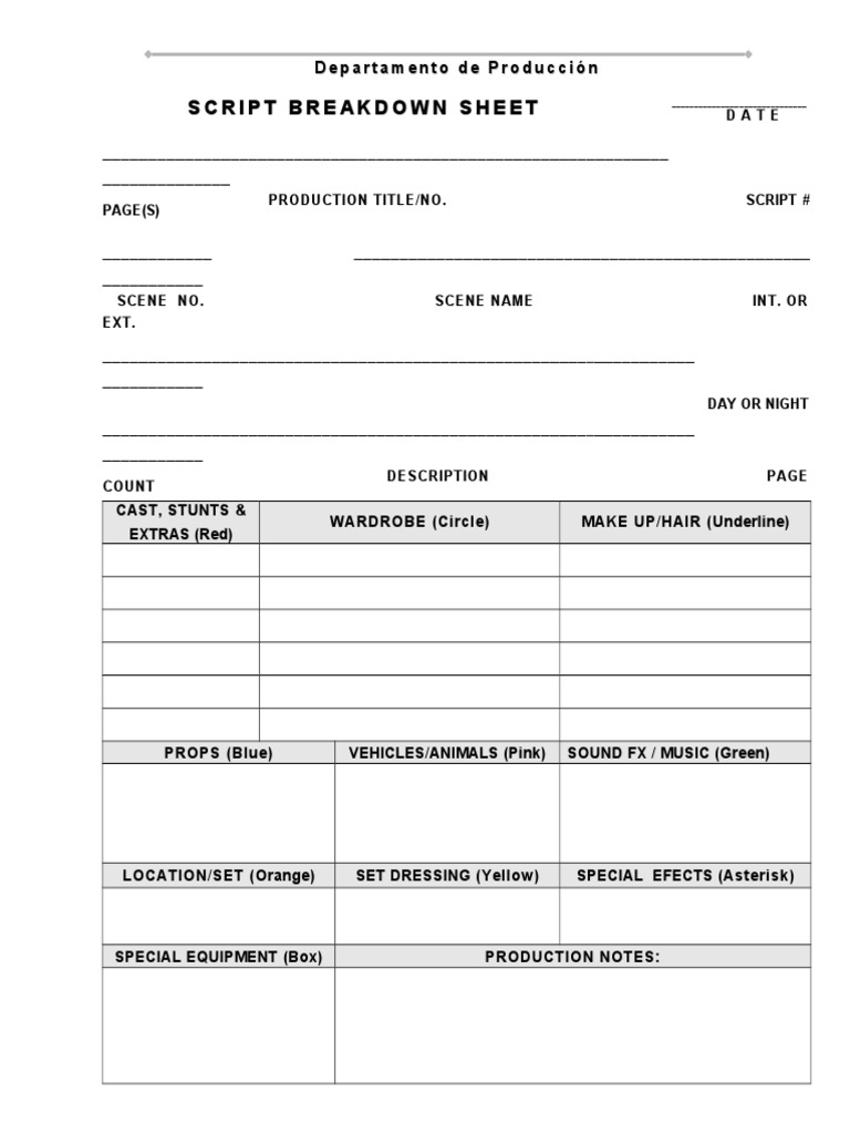 Break Down Sheet Blanco | PDF | Computers