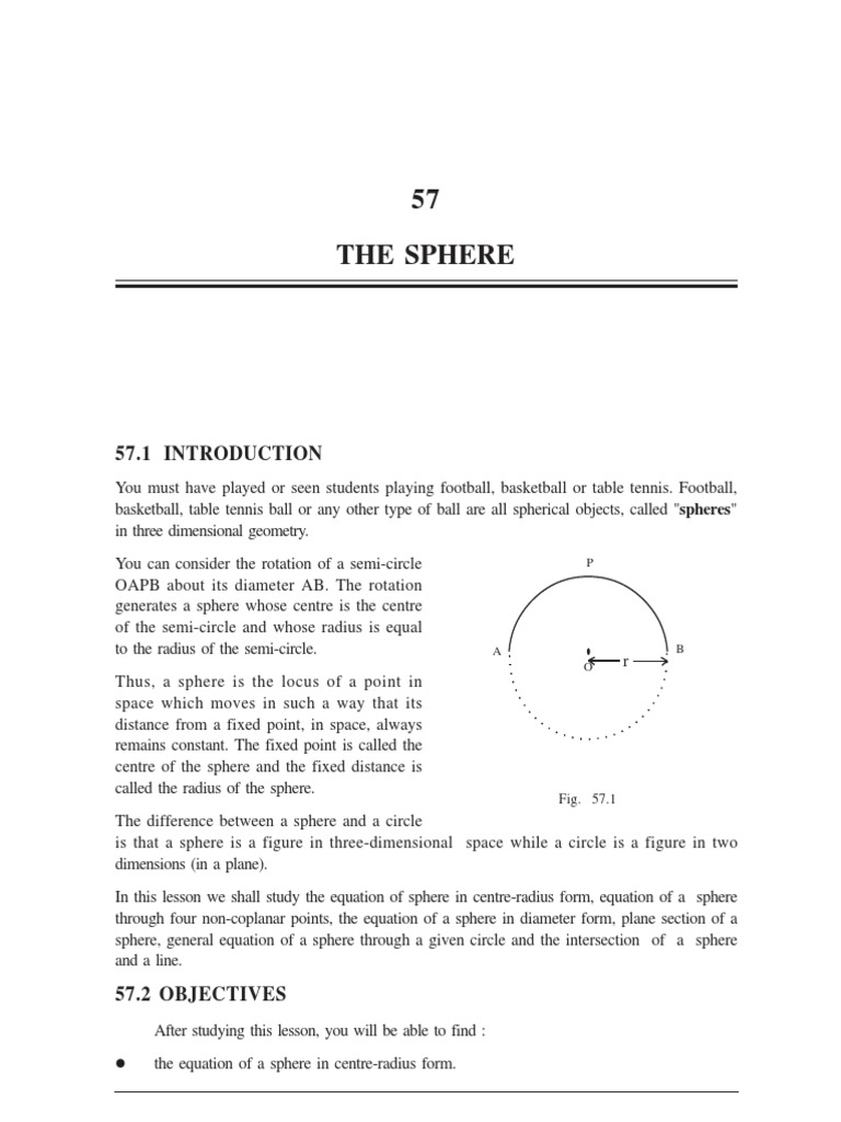 Sphere | PDF | Sphere | Classical Geometry