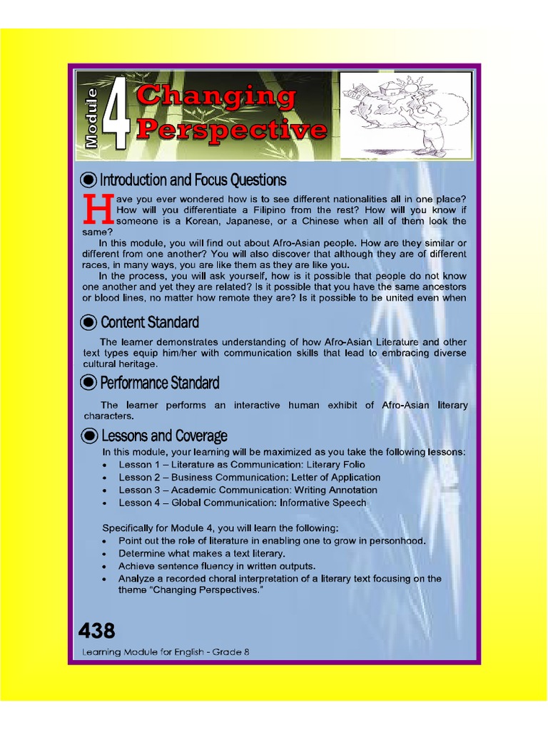 Depedgrade8englishlearningguidequarter4 131020045907 Phpapp02 | PDF