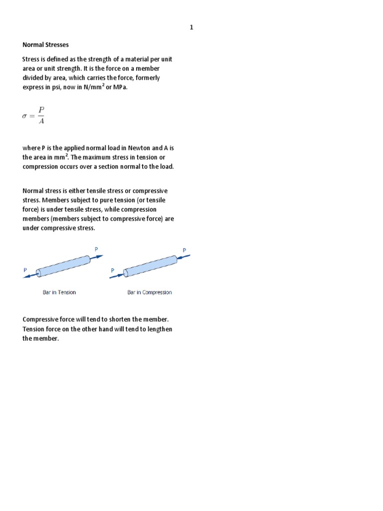 Simple Stress Problems and Solutions | PDF | Stress (Mechanics ...