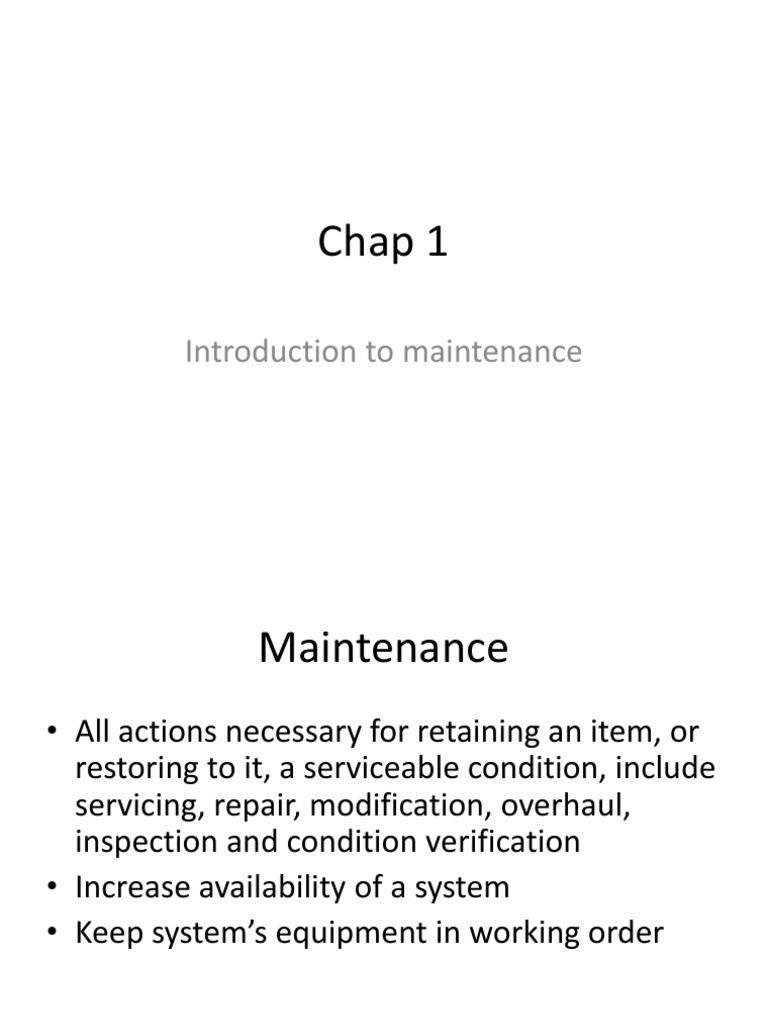 An Introduction to Maintenance Management: Objectives, Functions ...
