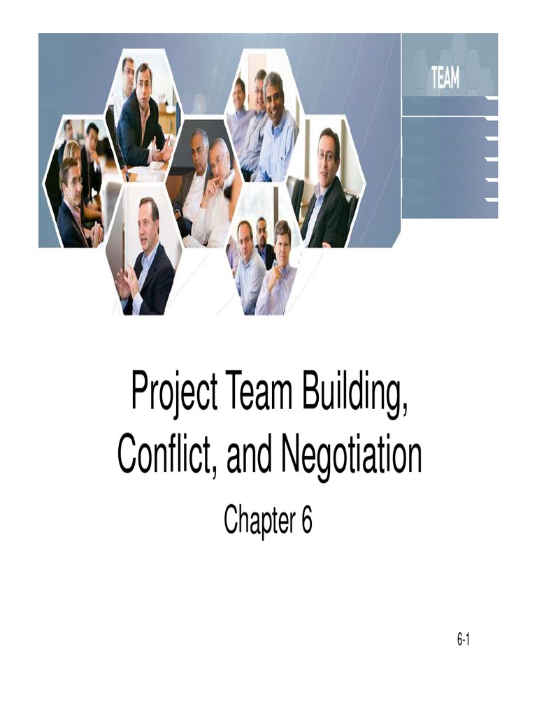Project Team Building, Conflict Negotiation | PDF | Team Building ...