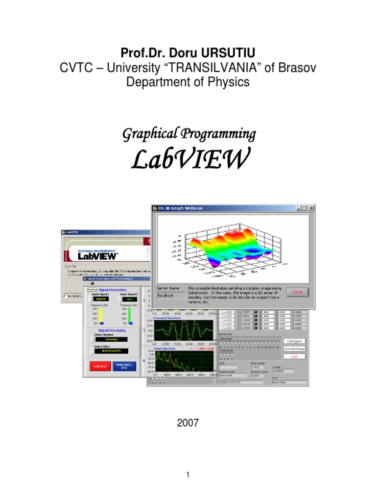 1 Introduction in LabVIEW | PDF | Computer Programming | Computing