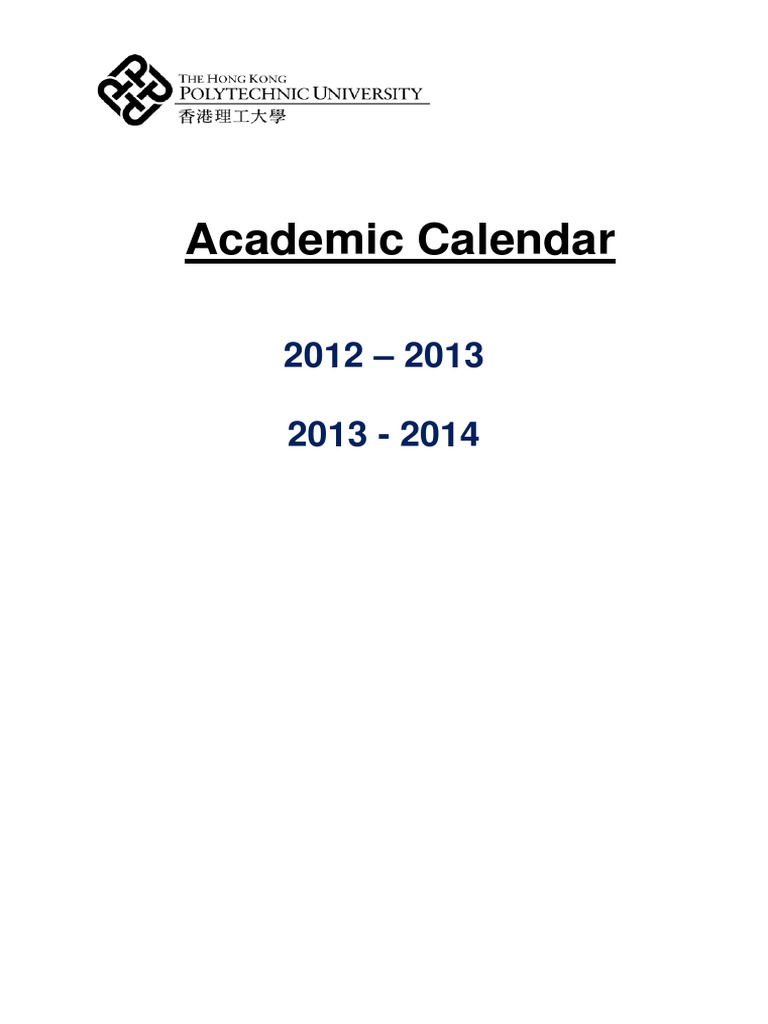 Academic Calendar 2012-2014 Overview | PDF