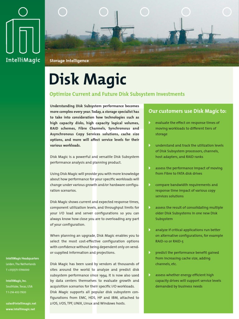 Disk Magic | PDF | Hard Disk Drive | Disk Storage