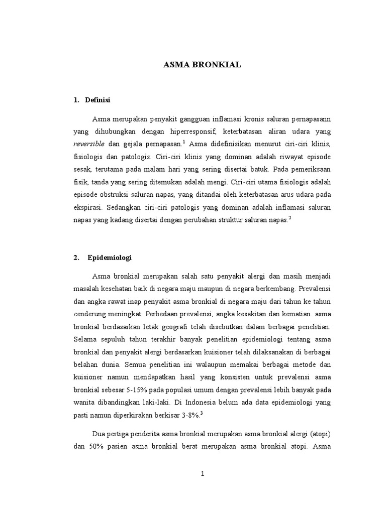 Case Report Asma | PDF | Pengembangan Diri