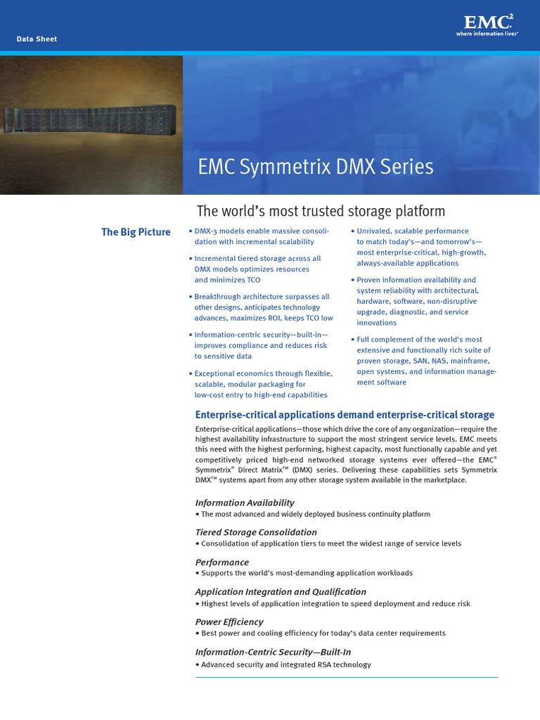 DMX Series Ds | PDF | Replication (Computing) | Scalability