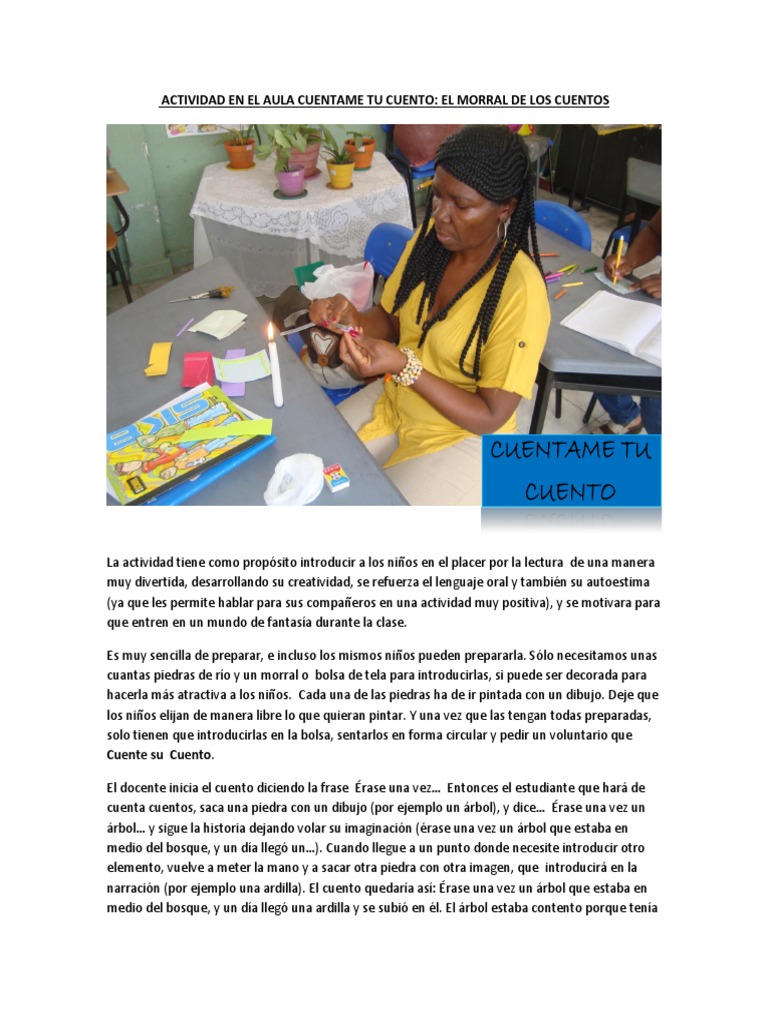 Actividad en El Aula Cuentame Tu Cuento | PDF