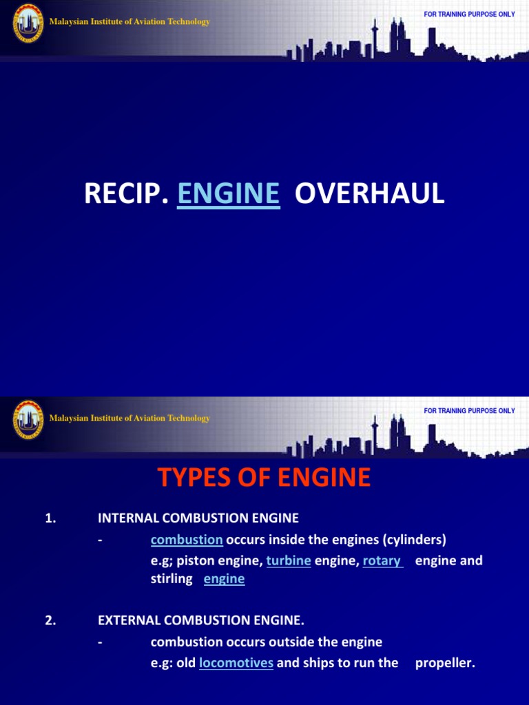 01 Introduction To Recip Engine (Ignition) | PDF | Internal Combustion ...