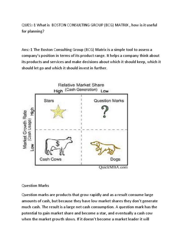 BCG Matrix & Porter's Five Forces Explained | PDF | Competition ...