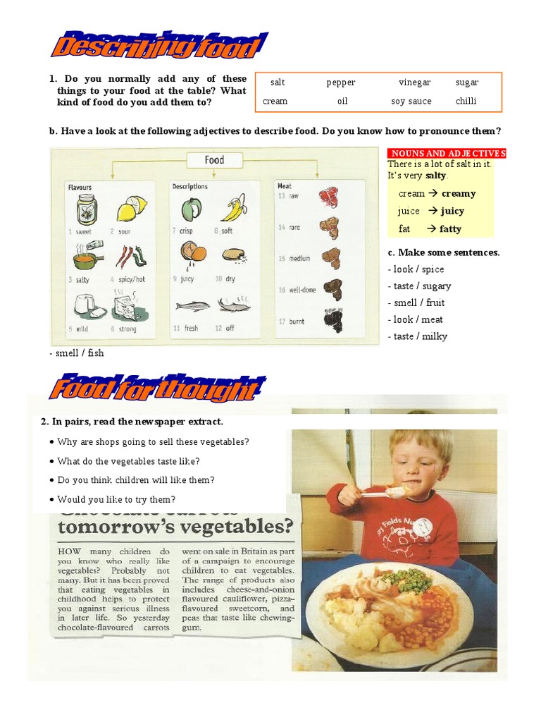 B1 Extra 1A Eating Out | PDF