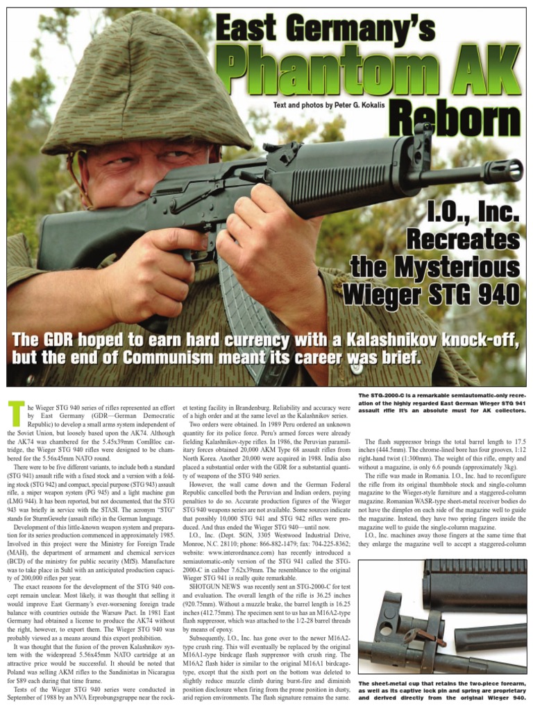 East Germany's Phantom AK Reborn | PDF | Trigger (Firearms) | Bullet