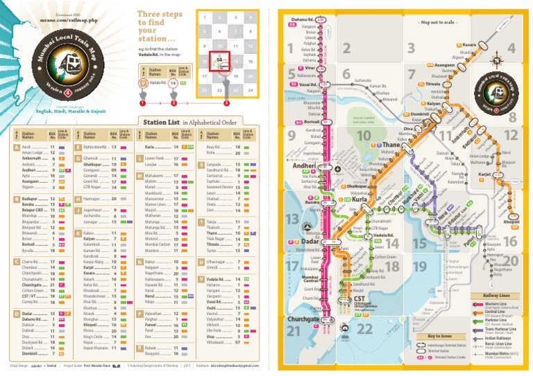 Mumbai Railway Map PDF | PDF | Rail Transport | Transport