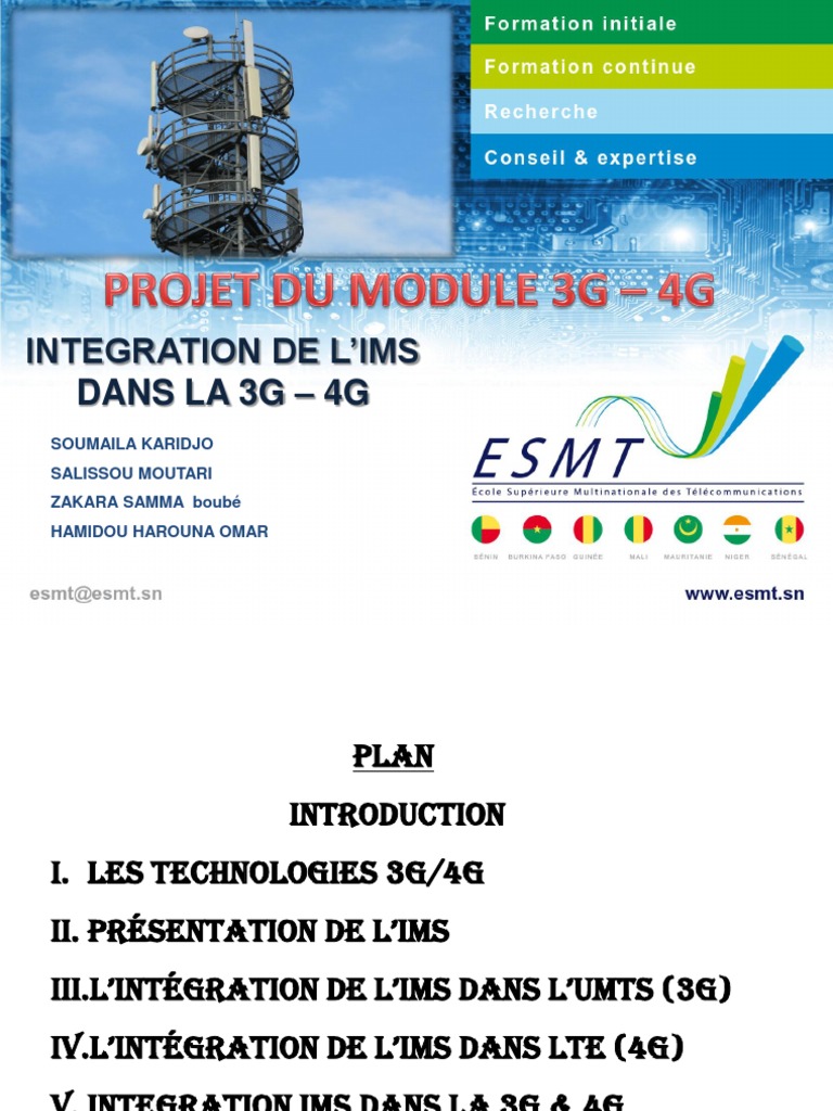 Ims - 3G - 4G | PDF | IP multimedia subsystem | séance d'initiation au ...