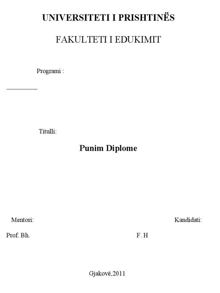 Punim Diplome | PDF