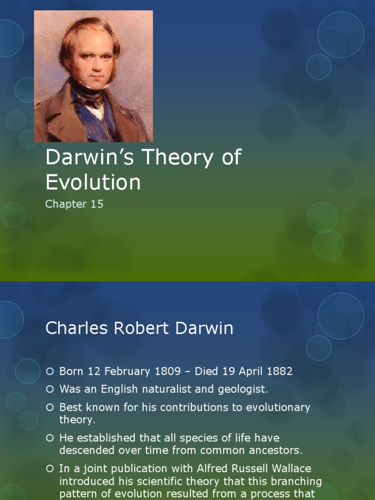 Darwins Theory of Evolution | PDF | Charles Darwin | Evolution