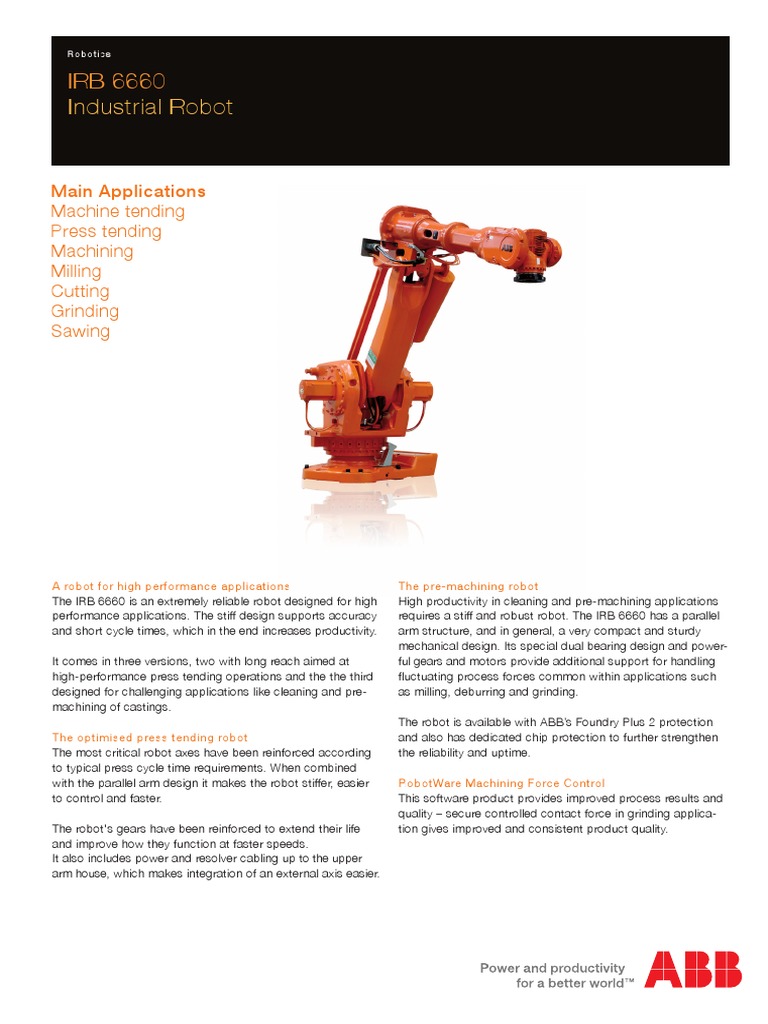 Robot ABB IRB 6660,Premecanizados | Robot | Robotics