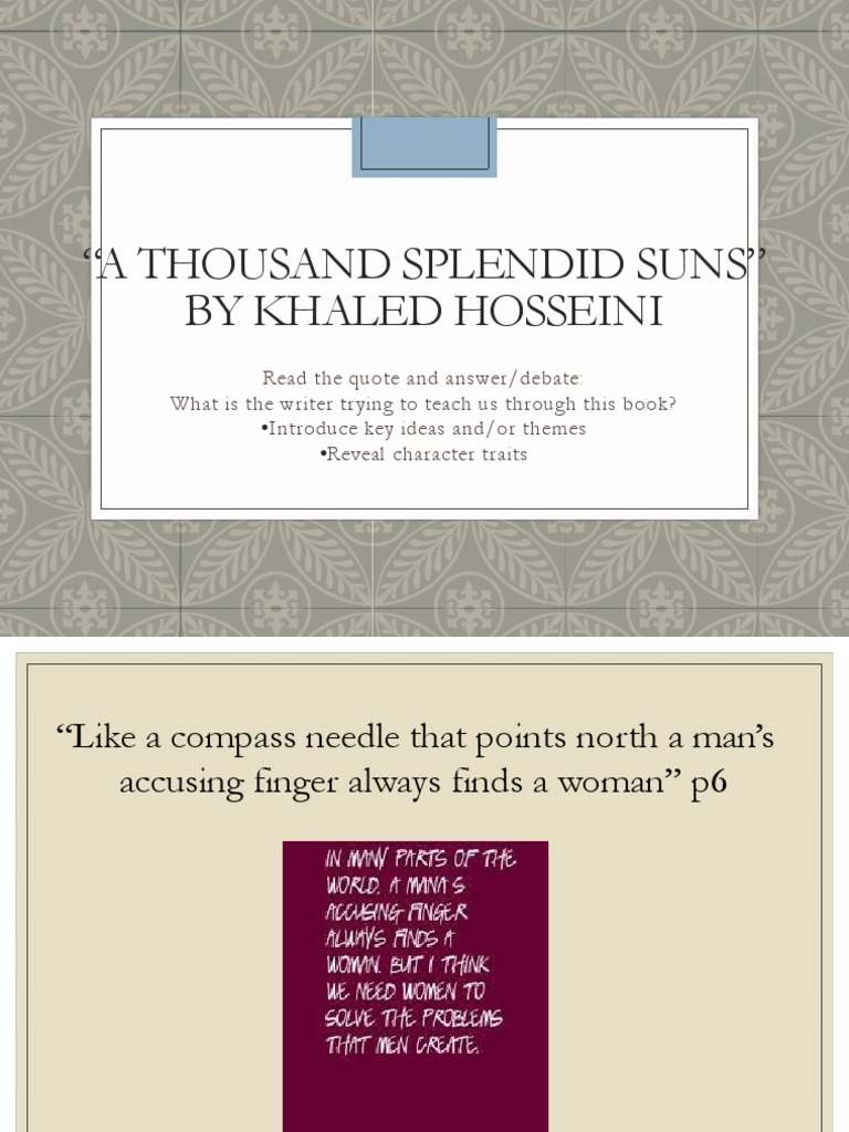 A Thousand Splendid Suns | PDF | American Fiction | Books