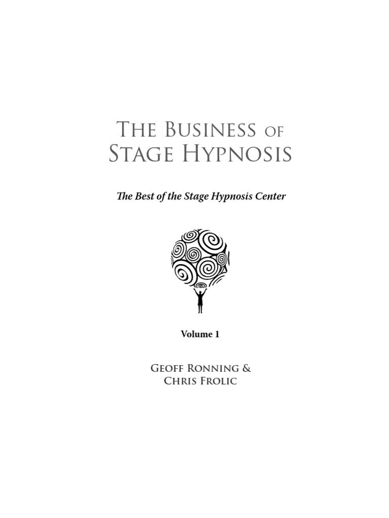 Stage Hypnosis Business & Marketing | PDF | Hypnosis | Brand