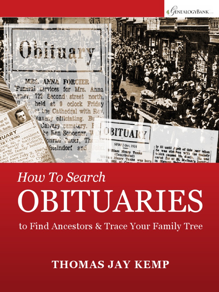 How To Search Obituaries e Book | PDF | Genealogy | Newspapers