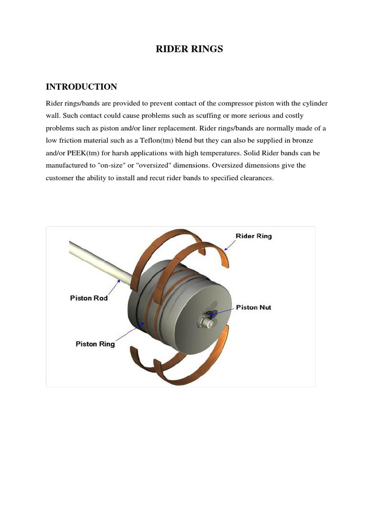 Rider Rings | PDF | Piston | Fatigue (Material)