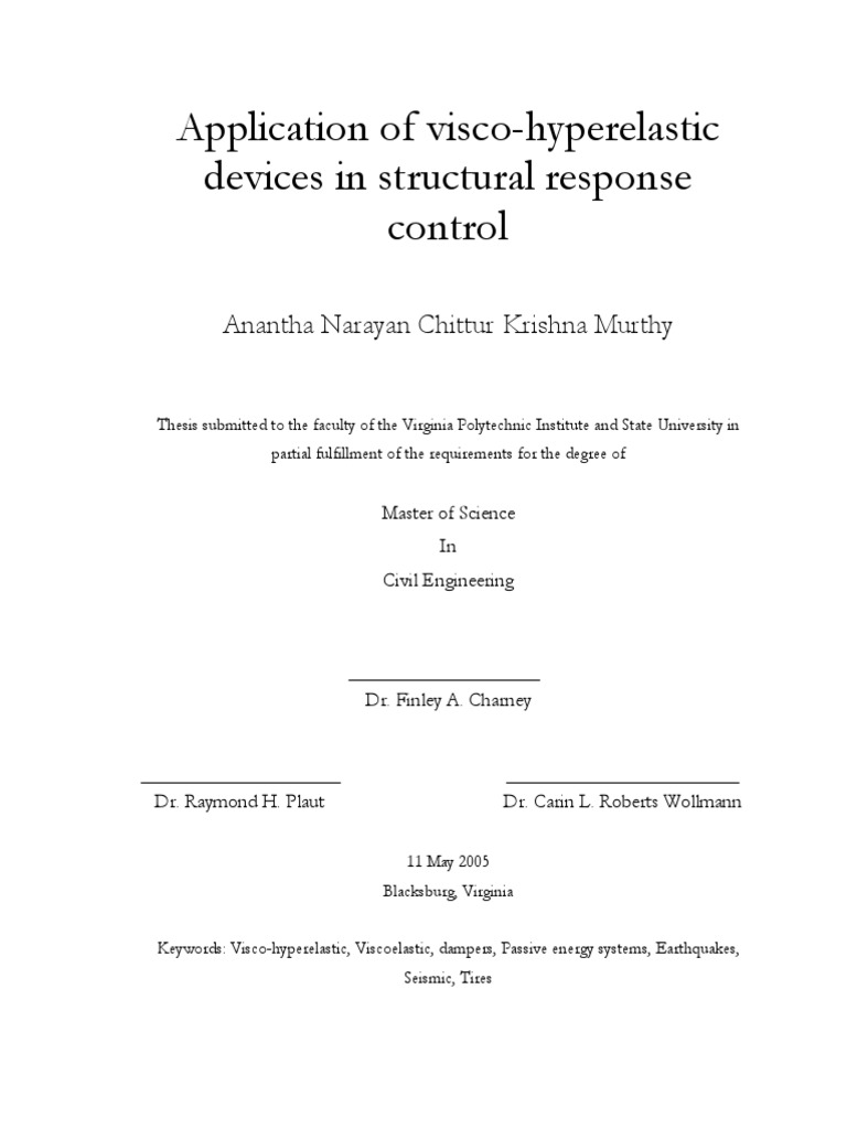 MS Thesis | PDF | Viscoelasticity | Yield (Engineering)