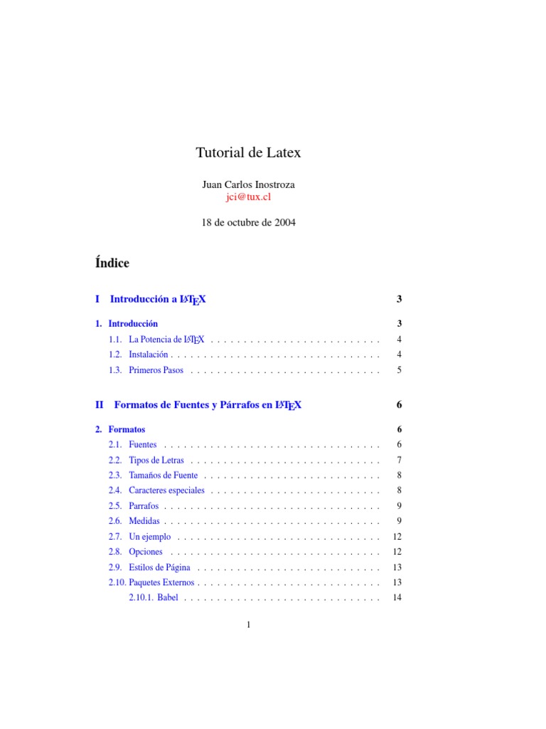 Tutorial Latex | PDF | Te X | Texto