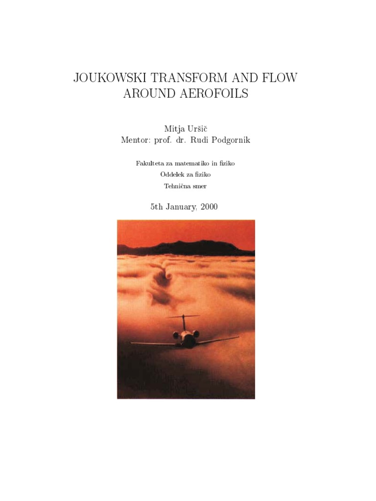 Joukowski Transform & Aerofoil Flow | PDF | Airfoil | Lift (Force)