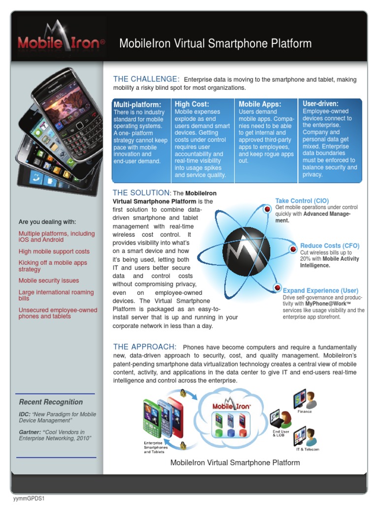 MobileIron Virtual Smartphone Platform | PDF | Mobile App | Smartphone