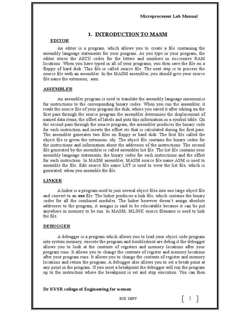 MPI Lab Manual | PDF | Assembly Language | Computer Engineering