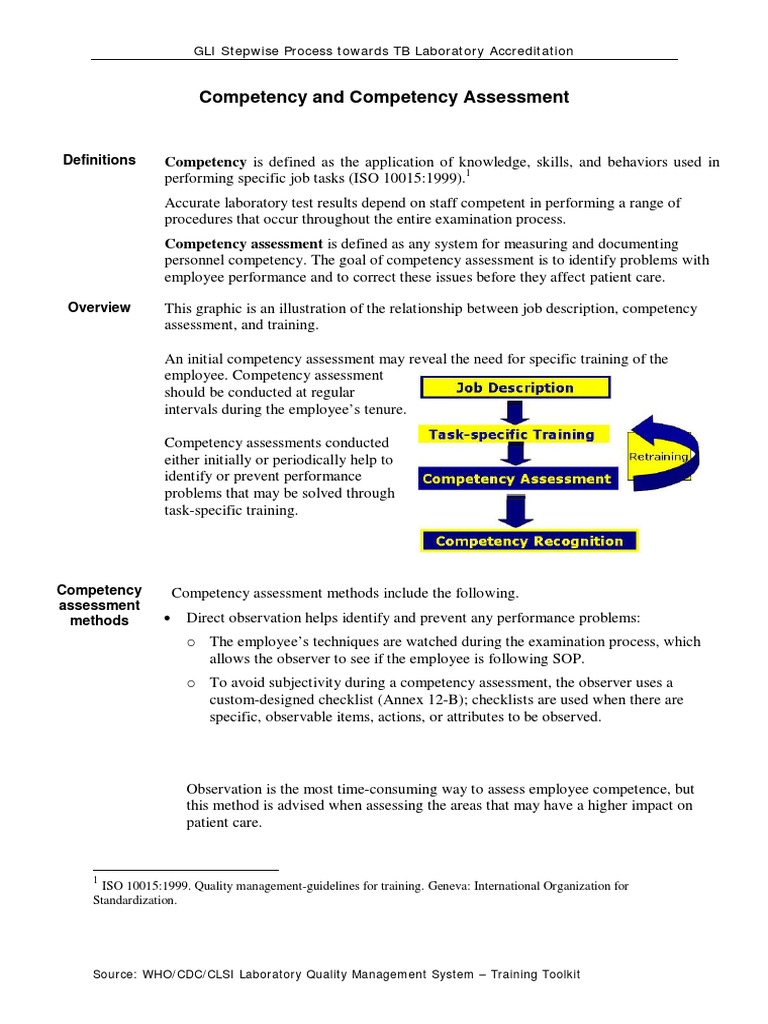 2.3 WHO Competency Assessment v1 | PDF | Competence (Human Resources ...
