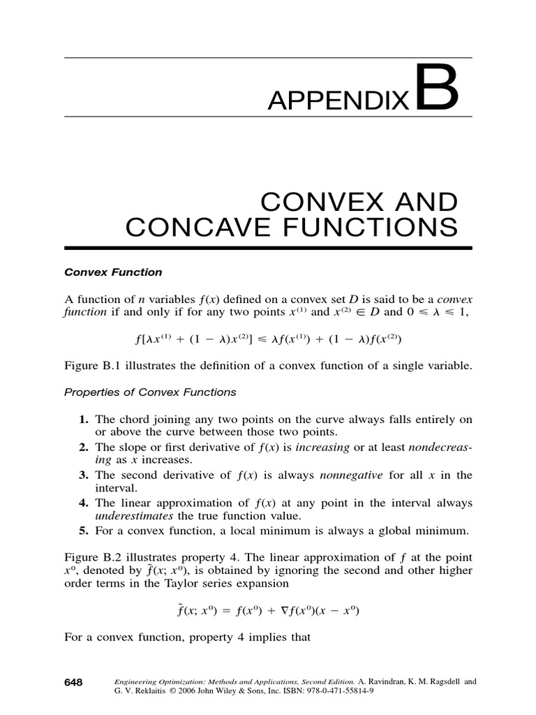 Convex and Concave Functions | PDF | Function (Mathematics) | Maxima ...