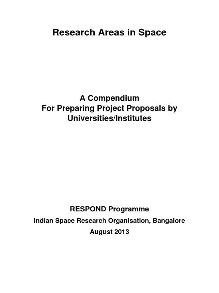 Research Areas for Space Project Proposals | PDF | Rocket Engine ...