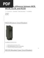Circuit Breaker Types Explained | PDF | Fuse (Electrical) | Electric Power