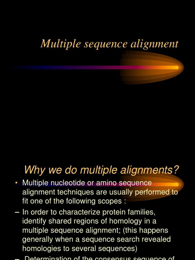 Multiple Sequence Alignment | PDF | Sequence Alignment | Biomolecular ...